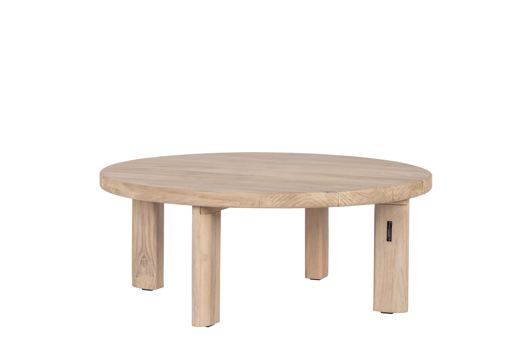 Max & Luuk Lila coffeetable rond 100cm teak aged grey - Rijkenberg ...